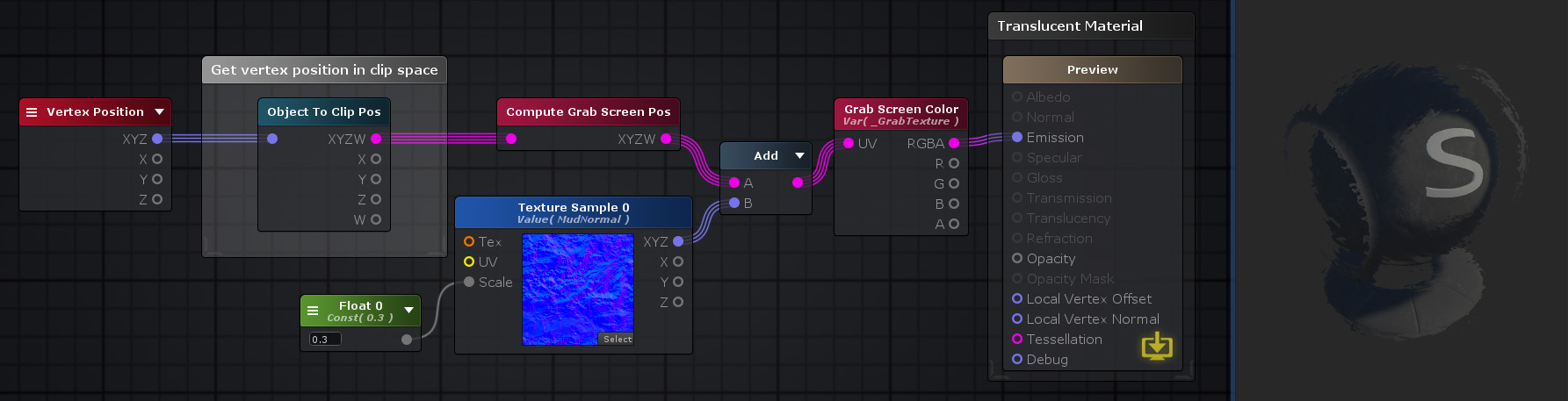 Unity Products Amplify Shader Editor Object To Clip Pos Amplify Creations Wiki